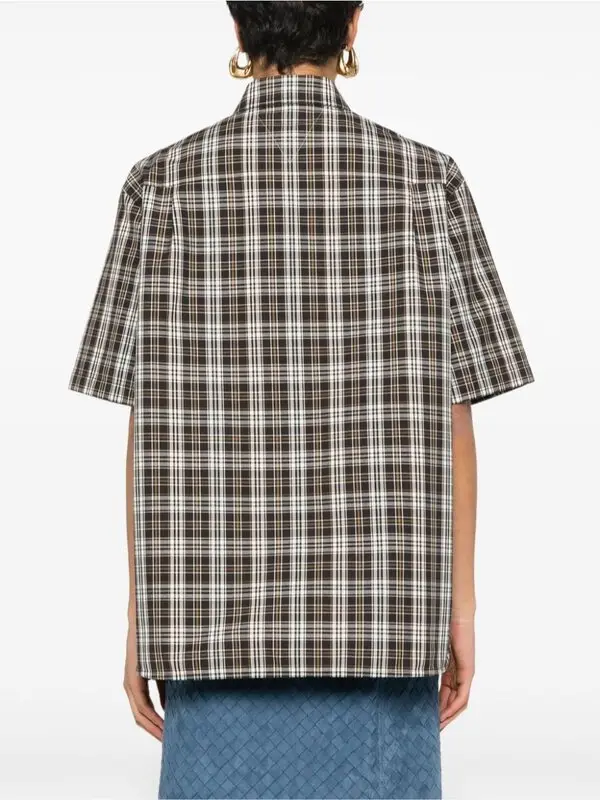 Bottega Veneta Checked Cotton Shirt