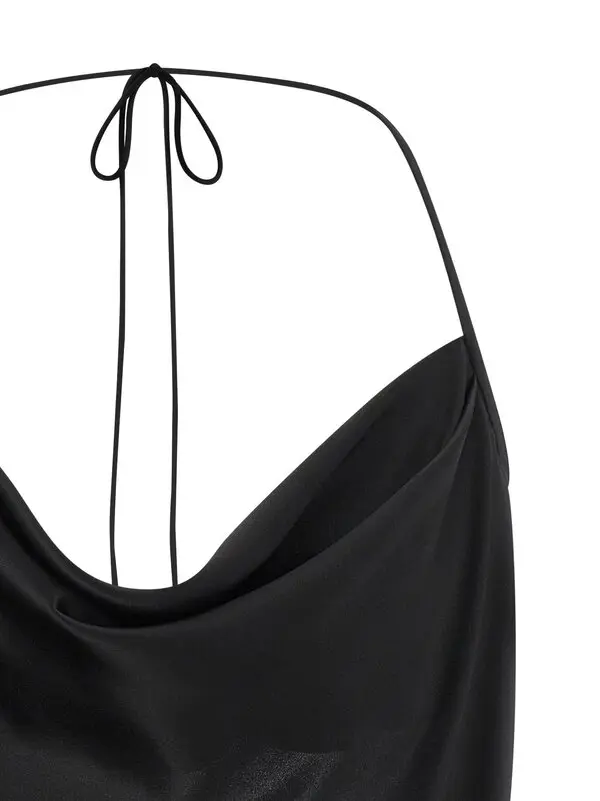 Valentino Garavani Silk Satin Halter Neck Top