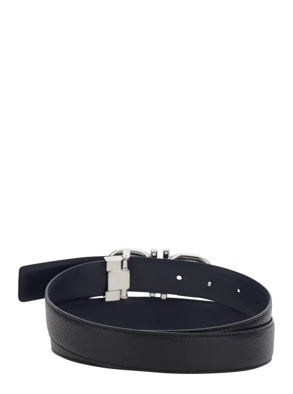 FERRAGAMO Gancini Buckle Leather Belt - Multicolor