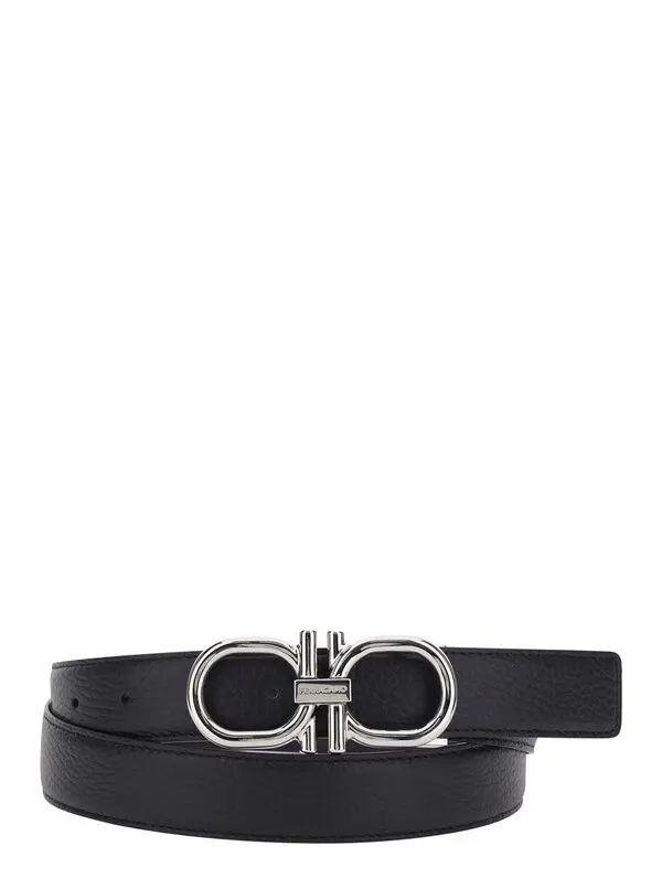 FERRAGAMO Gancini Buckle Leather Belt - Multicolor