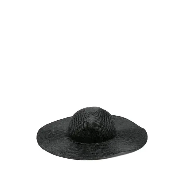 Junya Watanabe Wide Brim Straw Hat - Black