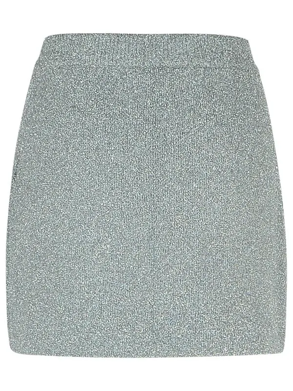 GANNI Sparkle Wool Blend Miniskirt