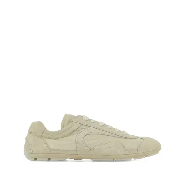 Prada Suede Panelling Lace-up Low-top Trainers