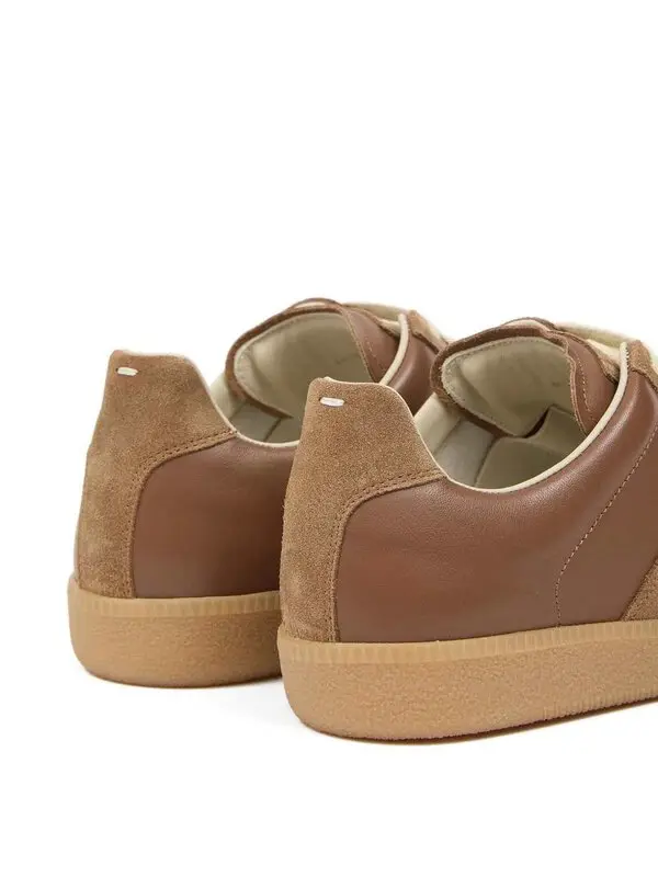 MAISON MARGIELA Paneled Replica Sneakers - Brown