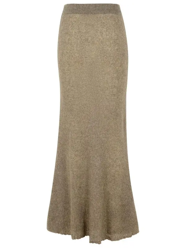 LISA YANG Kelsy Long Skirt In Silk Blend