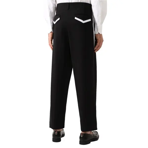 Dolce & Gabbana Pleated Trousers With Side Stripe Detail