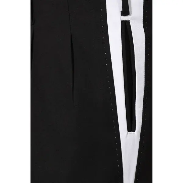 Dolce & Gabbana Pleated Trousers With Side Stripe Detail