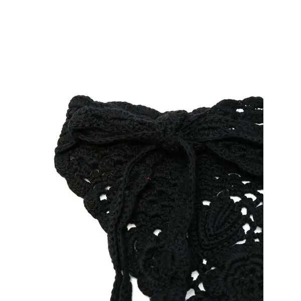 GANNI Organic Cotton Floral Crochet Hairband