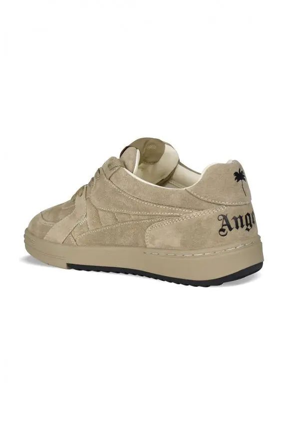 Palm Angels Suede Low Top Sneakers - Cream