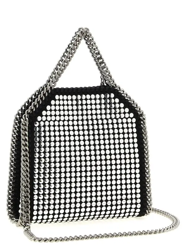 Stella McCartney Tiny Falabella Handbag With Stud Appliqu