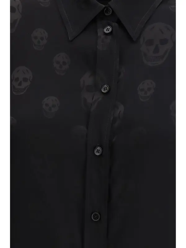 Alexander McQueen Skull Motif Viscose Shirt