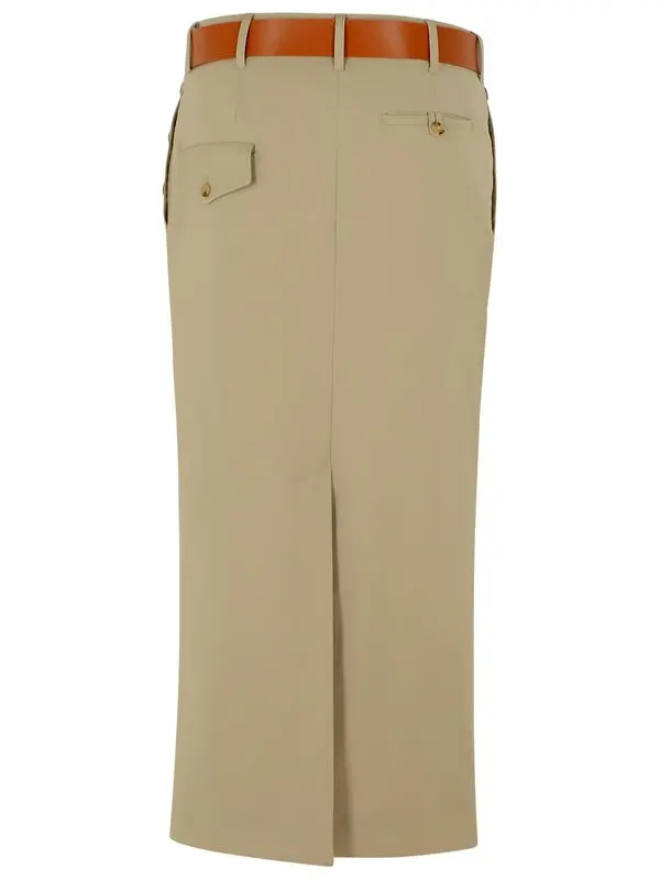 Moschino Virgin Wool Skirt - Cream