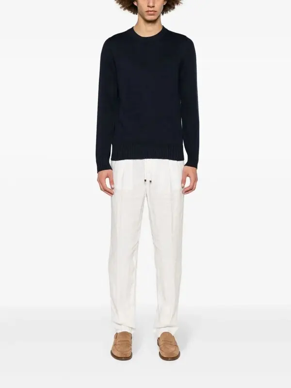 Brunello Cucinelli Garment-dyed Linen Gabardine Leisure Fit Trousers - Multicolor
