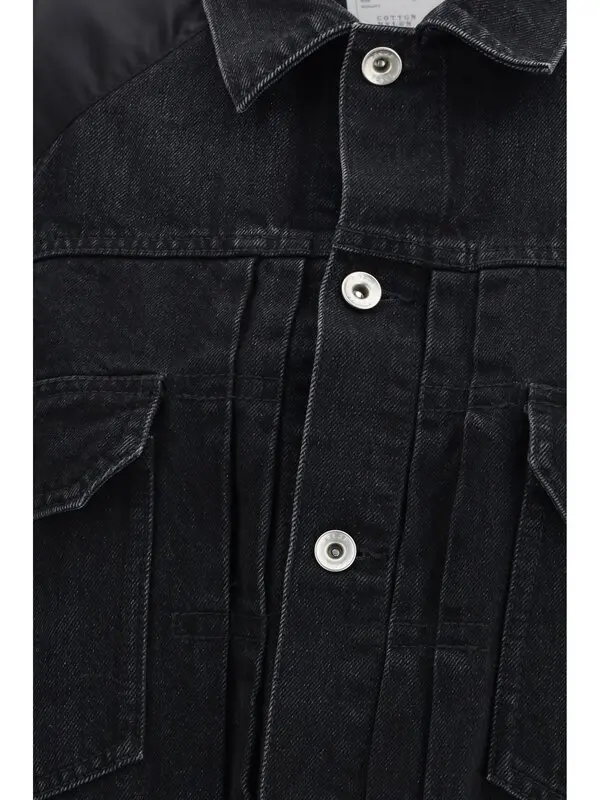 Sacai Denim X Nylon Twill Jacket