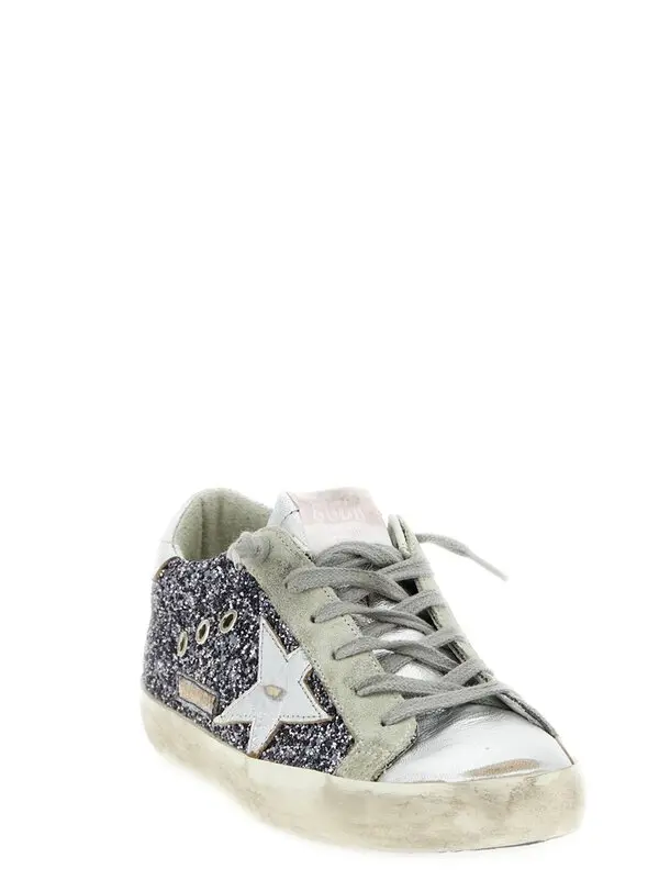 GOLDEN GOOSE Superstar Sneakers With Metallic And Glitter Details