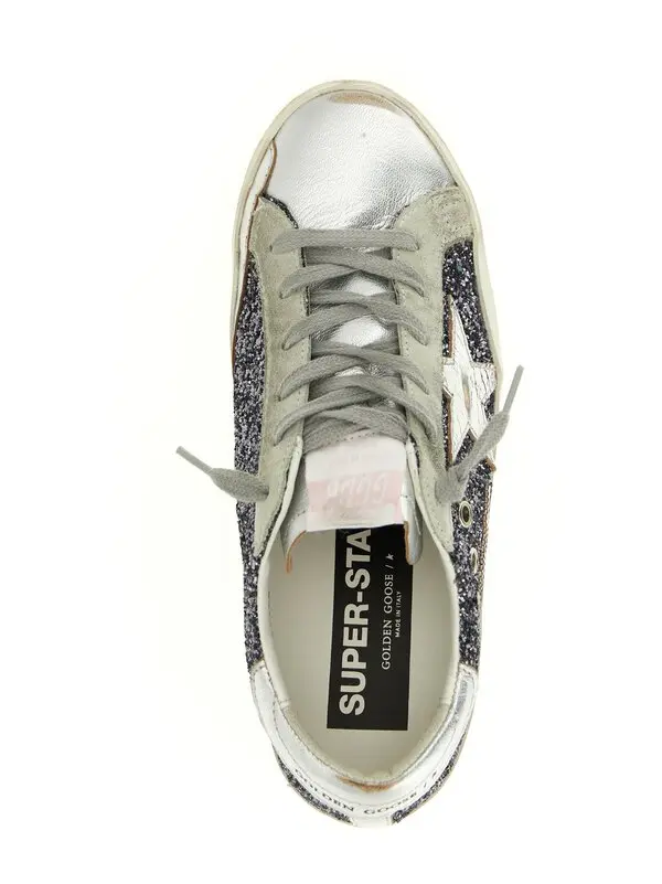 GOLDEN GOOSE Superstar Sneakers With Metallic And Glitter Details