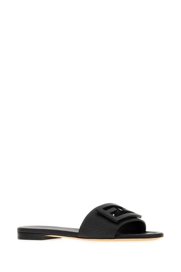 Fendi Baguette Sandals - Black