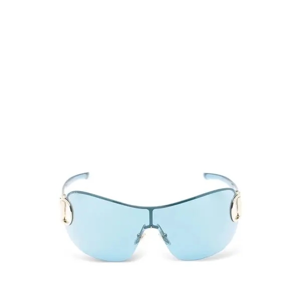 Gucci Sunglasses With Gold Tone Hardware - Blue