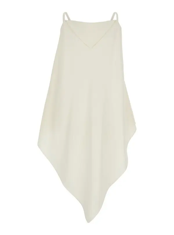 Balenciaga Asymmetric Silk Blend Top