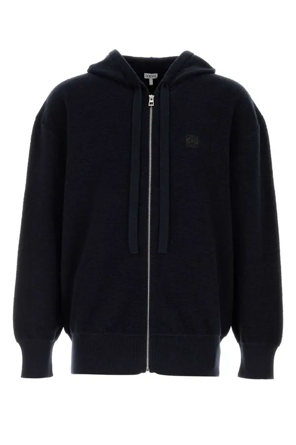 Loewe Navy Wool Cardigan