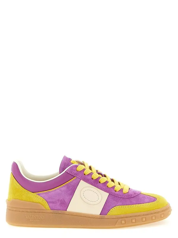 Valentino Garavani Upvillage" Sneakers In Suede And Calf Leather - Multicolor