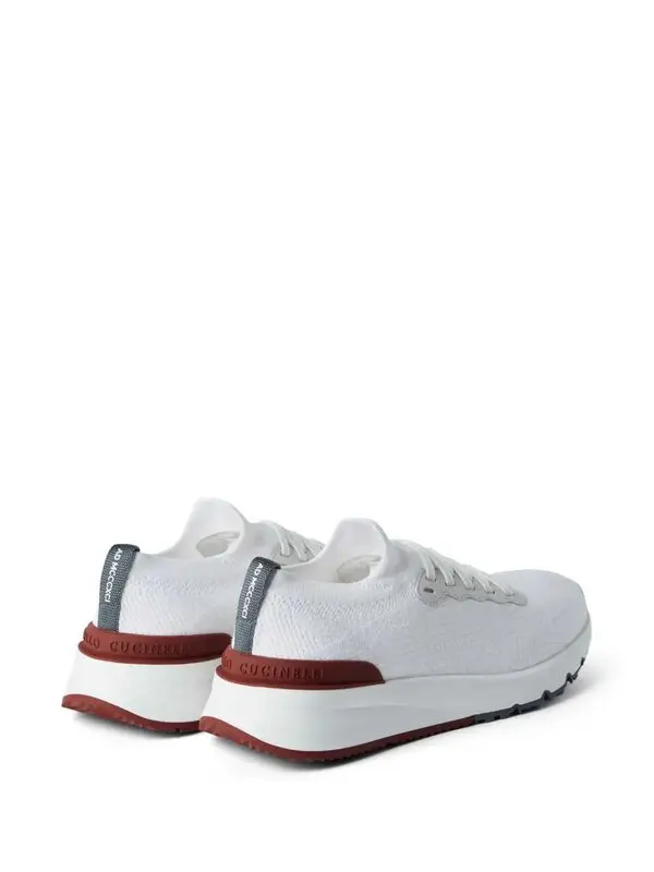 Brunello Cucinelli Knit Lace-up Sneakers