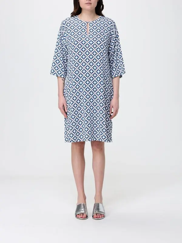 Max Mara Geometric Print Dress - Multicolor