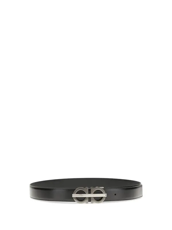 FERRAGAMO Reversible And Adjustable Gancini Belt