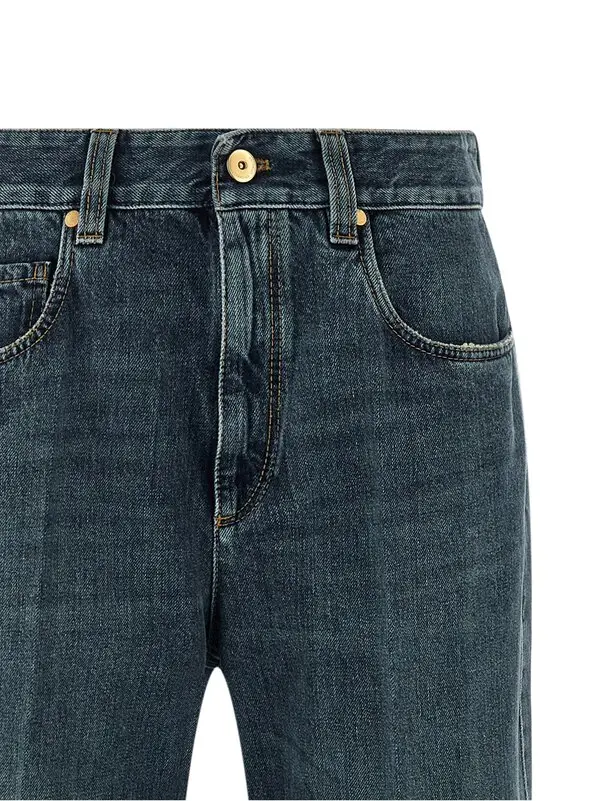 Brunello Cucinelli Contemporary Loose Flare Jeans - Blue