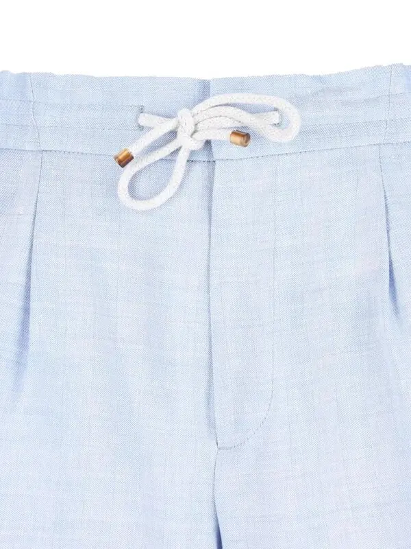 Brunello Cucinelli Linen Bermuda Shorts - Multicolor