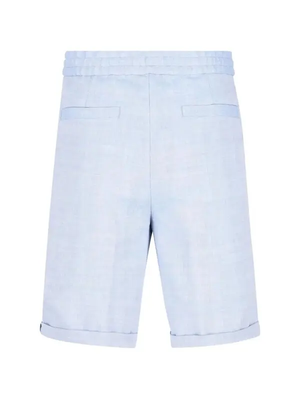Brunello Cucinelli Linen Bermuda Shorts - Multicolor
