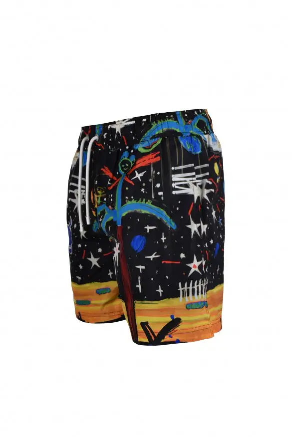 Palm Angels Graphic Print Swim Shorts