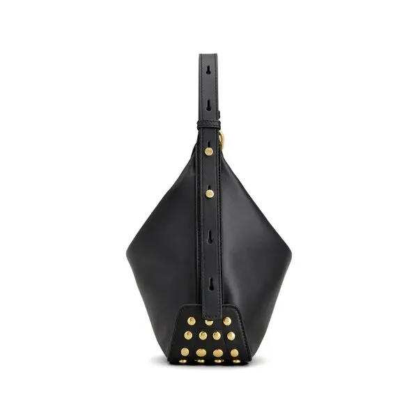 TOD'S Leather Stud Embellishment Tote Bag - Black
