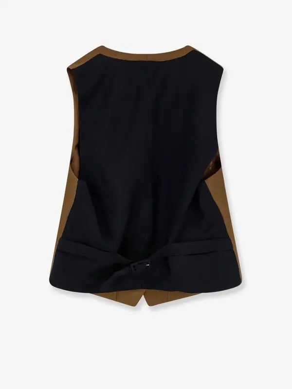 Burberry Warren Wool And Mohair Vest - Multicolor