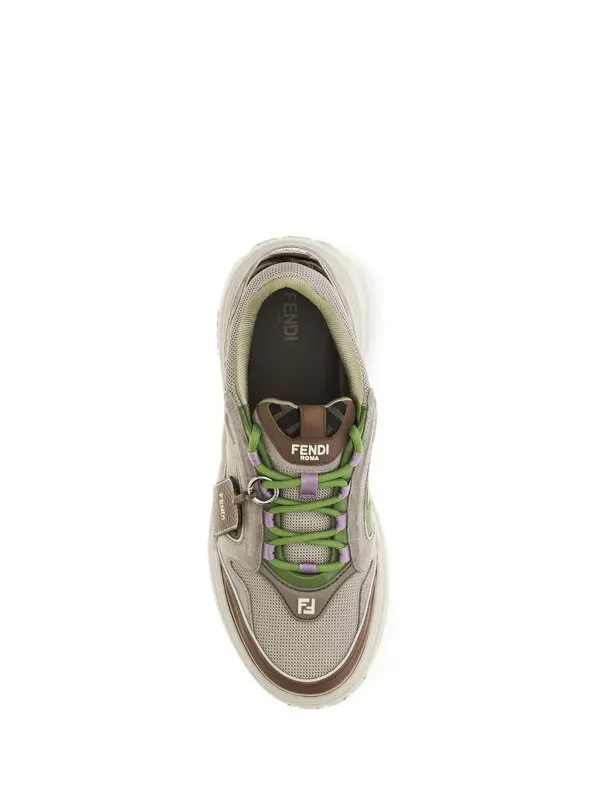 Fendi Force Sneakers - Brown