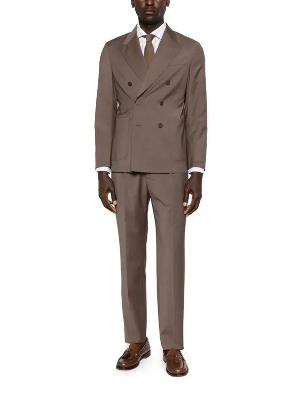 Brunello Cucinelli Stripe Linen Easy Fit Shirt With Spread Collar