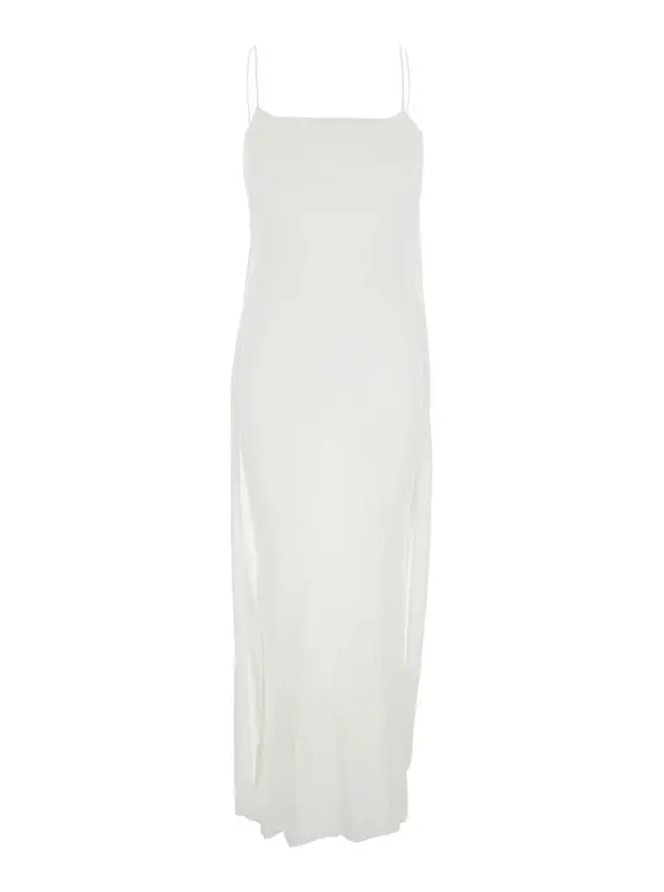 Jacquemus Tech Fabric Dress With Straight Neckline - Multicolor