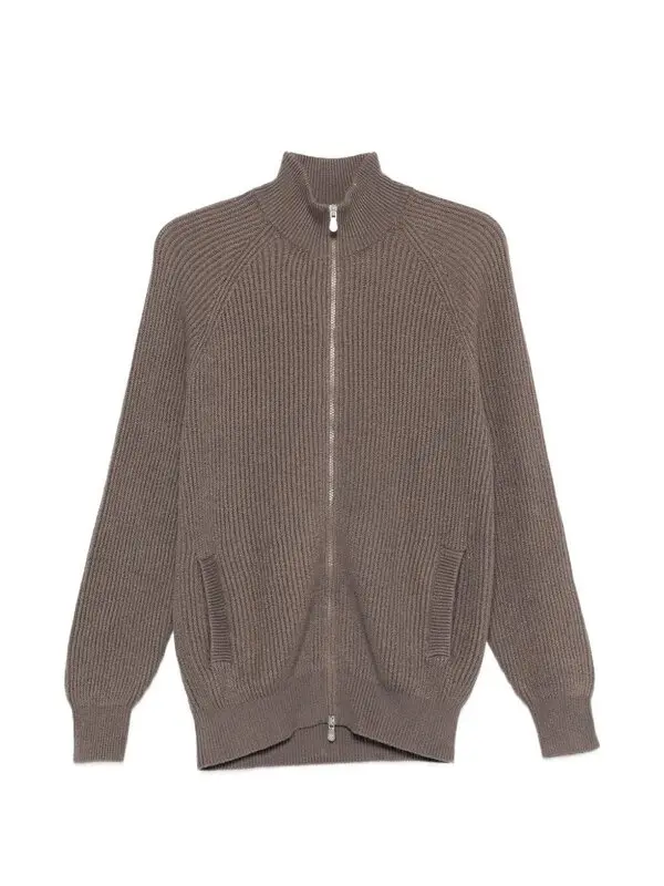 Brunello Cucinelli Zip-front Cardigan - Multicolor