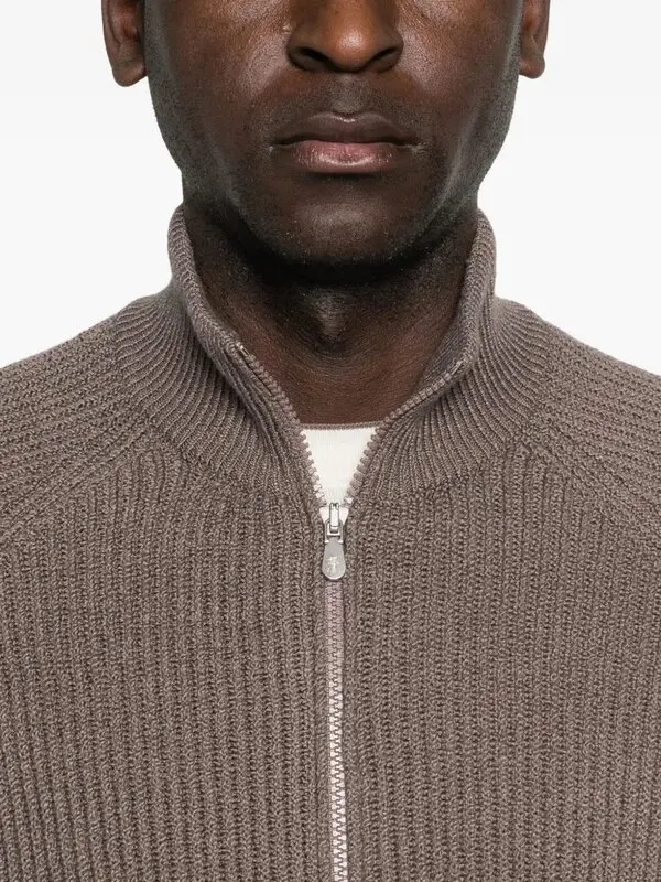Brunello Cucinelli Zip-front Cardigan - Multicolor