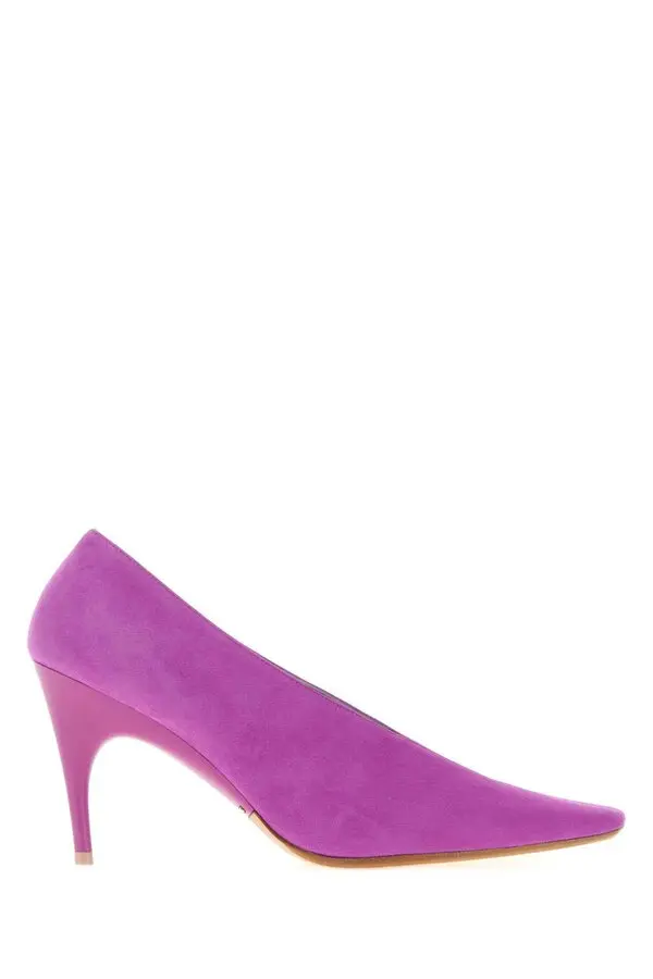Balenciaga Suede Duchesse 90 Pumps - Purple