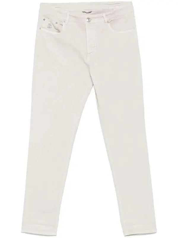 Brunello Cucinelli Garment-dyed Comfort Lightweight 5-pocket Jeans - Multicolor