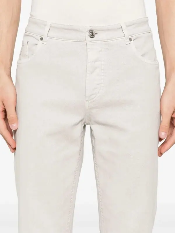 Brunello Cucinelli Garment-dyed Comfort Lightweight 5-pocket Jeans - Multicolor