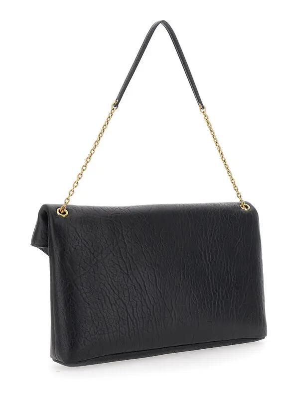 Saint Laurent Cassandre Plate Leather Pochette