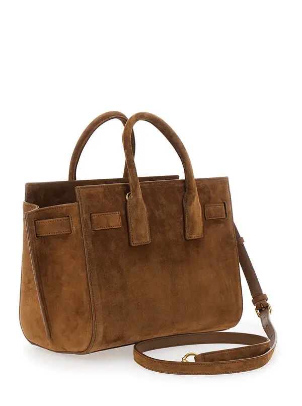 Saint Laurent Sac De Jour Handbag With Suede Details - Multicolor