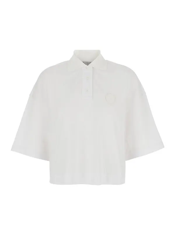 Brunello Cucinelli Cotton Polo With Logo Patch