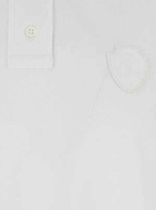 Brunello Cucinelli Cotton Polo With Logo Patch