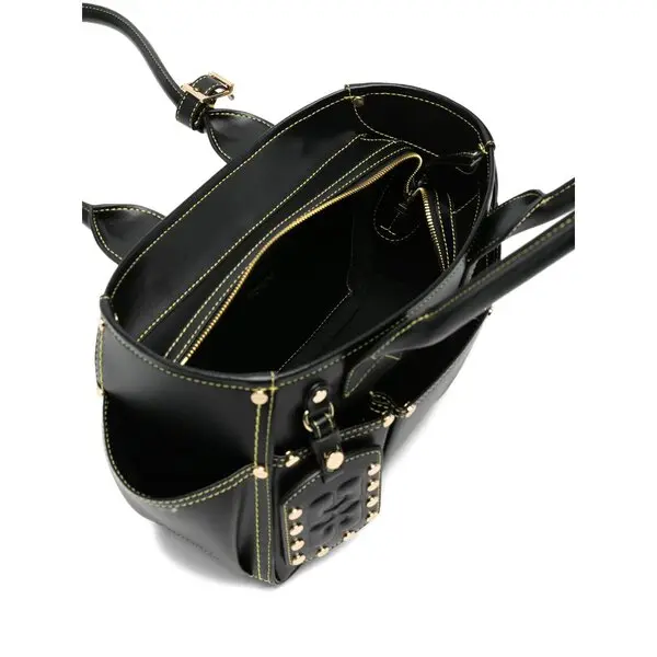 GANNI Top Handle Bag With Contrast Stitching