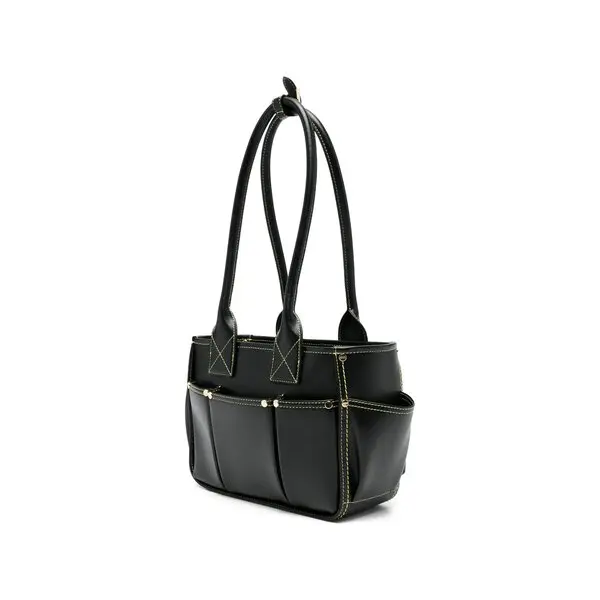 GANNI Top Handle Bag With Contrast Stitching