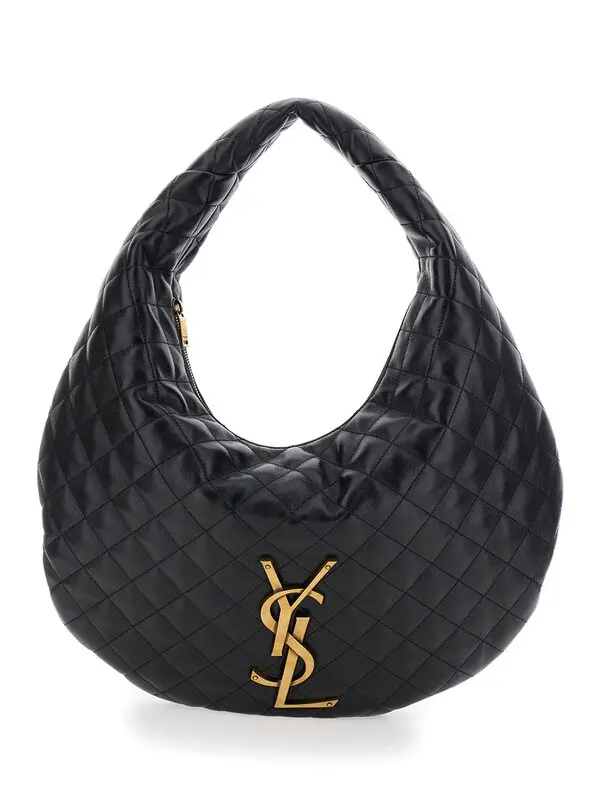 Saint Laurent Quilted Leather Hobo Shoulder Bag - Multicolor