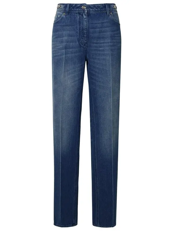Versace Tailored Cotton Jeans - Blue